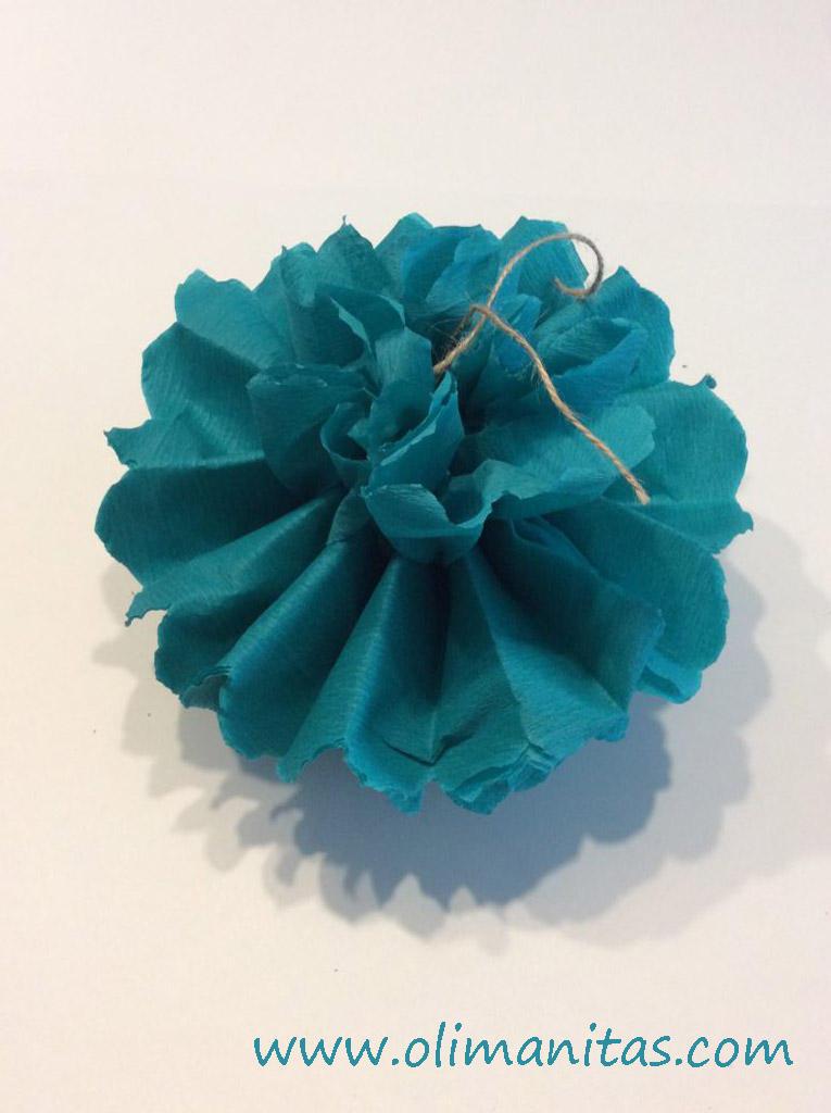 COMO HACER POMPONES DE PAPEL PASO A PASO - OLIMANITAS
