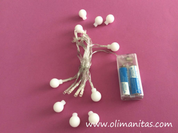 FIGURAS CON LUCES LED: NUBE - OLIMANITAS