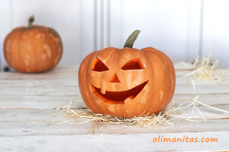COMO HACER LA CALABAZA DE HALLOWEEN - OLIMANITAS